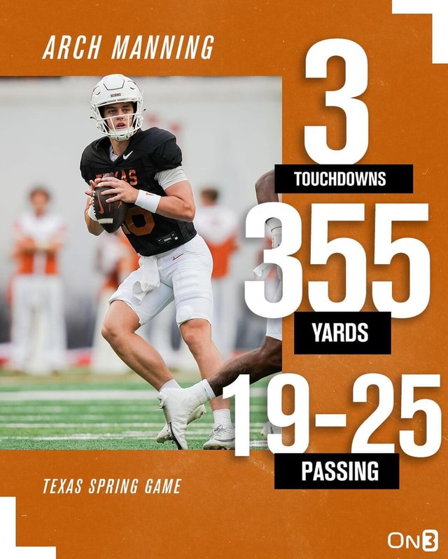 Former On star QBs spring game stats Thoughts - ARCH MANNING TOUCHDOWNS ...