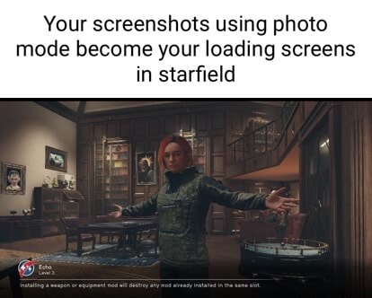 Your screenshots using photo mode become your loading screens in ...