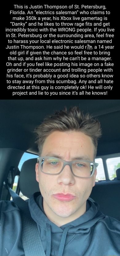 This is Justin Thompson of St. Petersburg, Florida. An "electrics ...