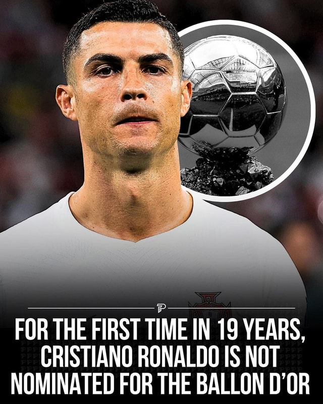Cristiano Ronaldos first appearance on the award shortlist came in when ...