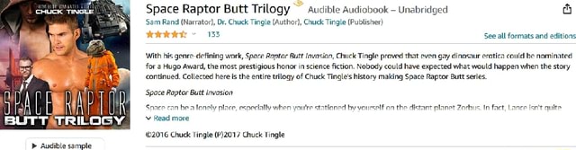BUTTATRILOGY Audible sample Space Raptor Butt Trilogy audible Audiobook Unabridged Sam Rand ...