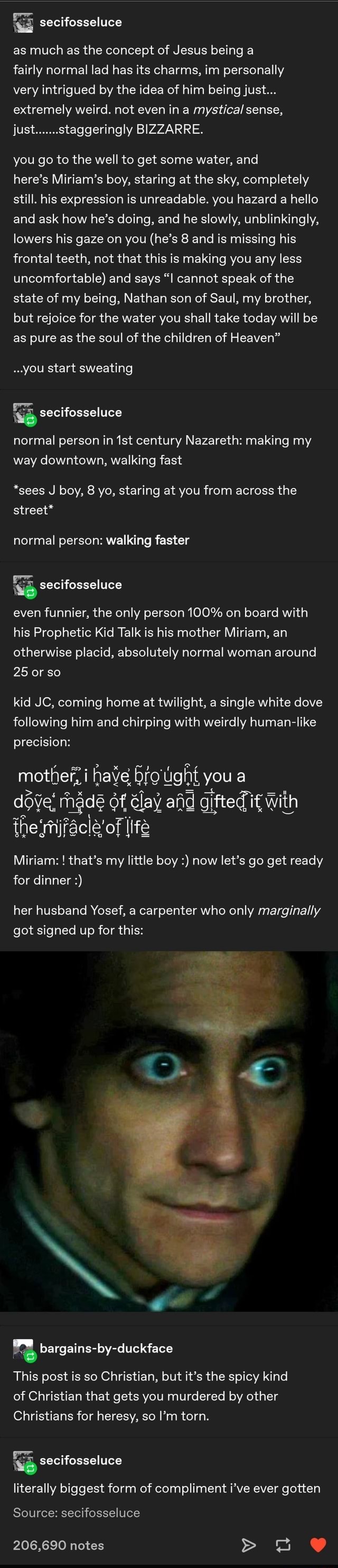 ¡a secifosseluce as much as the concept of Jesus being a fairly normal ...