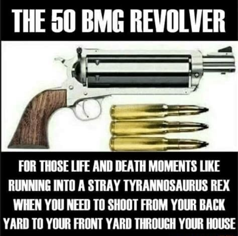 THE 50 BMG REVOLVER FOR THOSE LIFE AND DEATH MOMENTS LIKE RUNNING INTO ...
