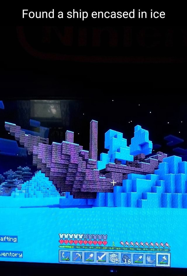 Found a ship encased in ice - iFunny