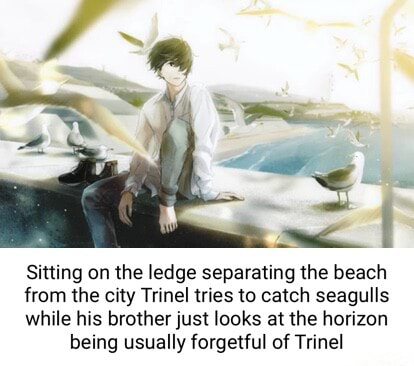 Sitting on the ledge separating the beach from the city Trinel tries to ...