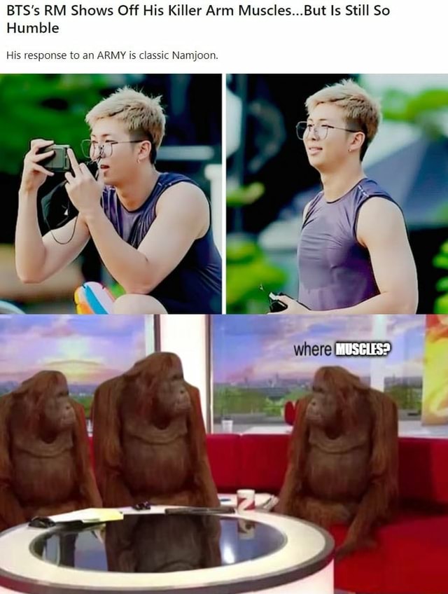 BTSs RM Shows Off His Killer Arm Muscles But Is Still So Humble His ...