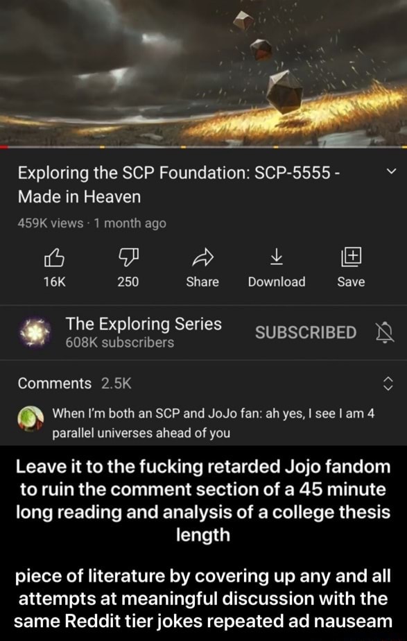 Exploring the SCP Foundation: SCP-5555 - Made in Heaven 459K views 1 ...