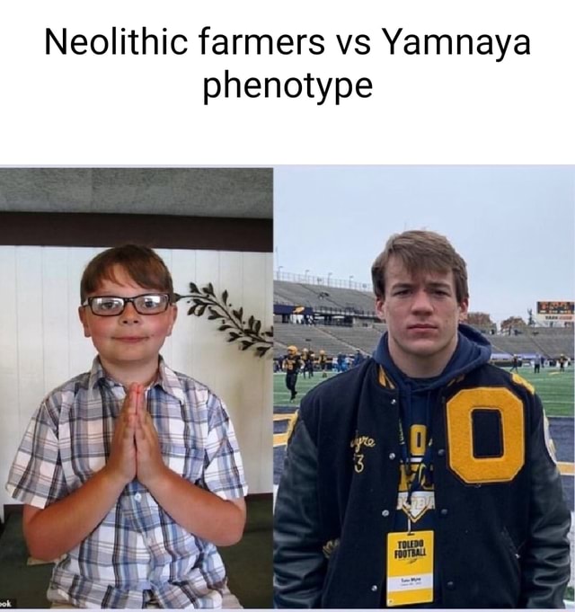 Neolithic farmers vs Yamnaya phenotype - iFunny