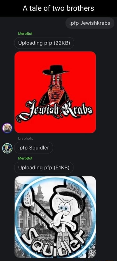A tale of two brothers pip Jewishkrabs MerpBot Uploading pfp (22KB ...