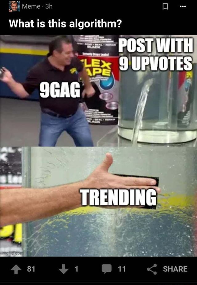 Meme What is this algorithm? TRENDING SHARE - iFunny
