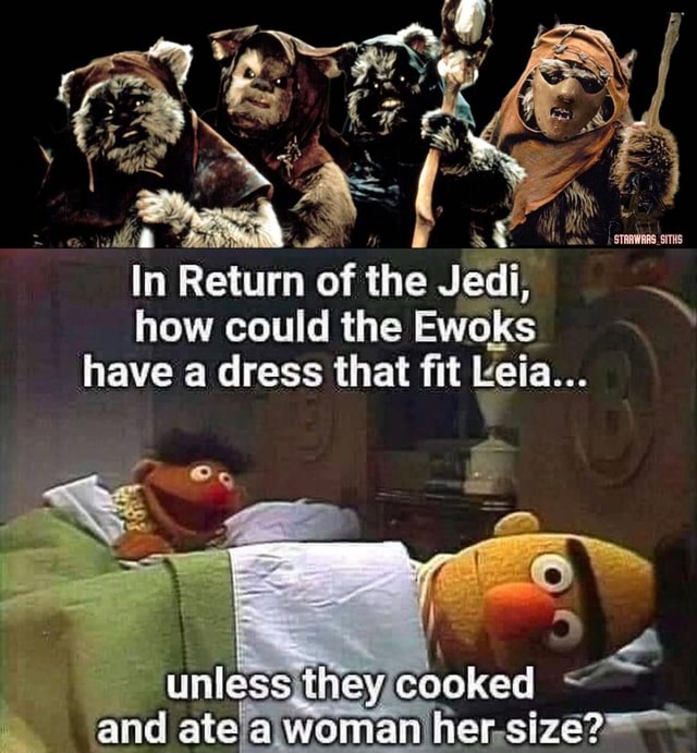SITHS BS In Return of the Jedi, how could the Ewoks. have dress that ...