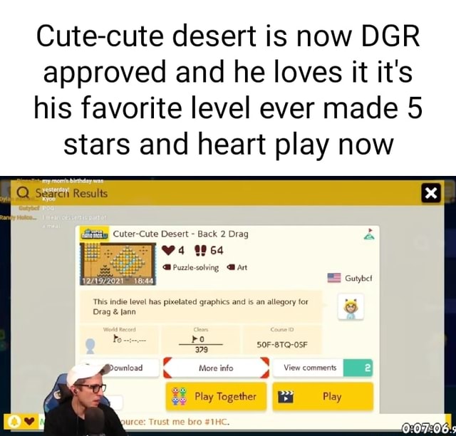 Cute-cute desert is now DGR approved and he loves it it's his favorite ...