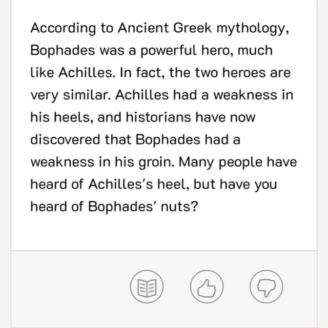 According to Ancient Greek mythology, Bophades was a powerful hero ...