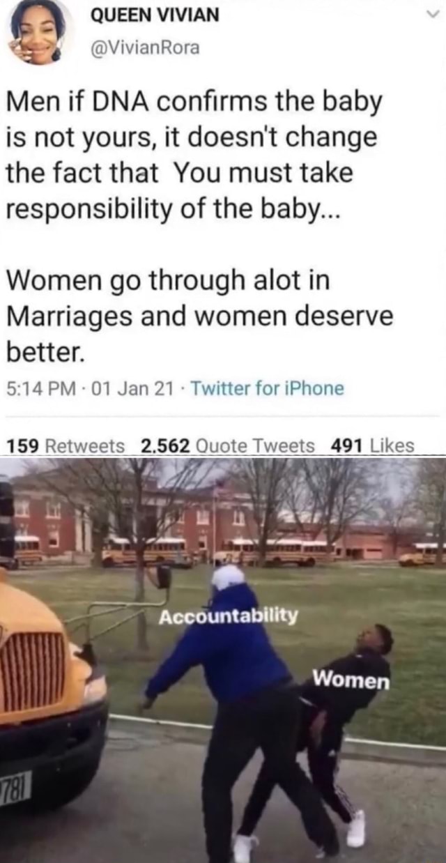 QUEEN VIVIAN @VivianRora Men if DNA confirms the baby is not yours, it ...