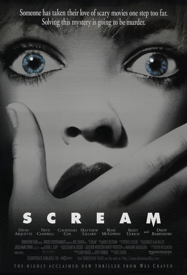 Scream Posters - Someone has taken their love of scary movies one step ...