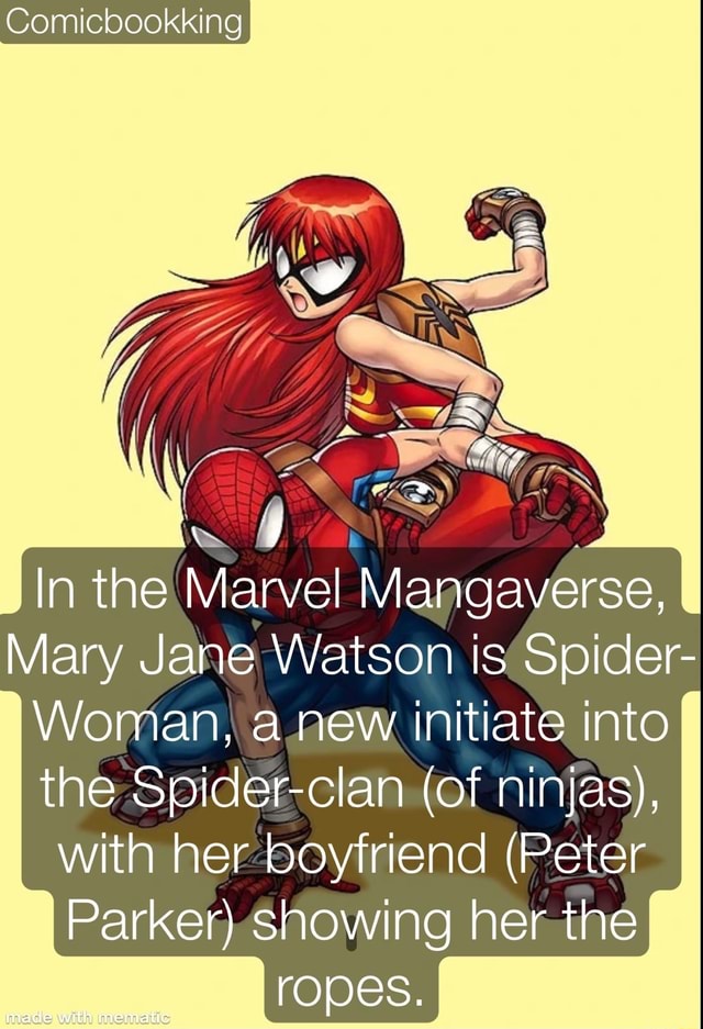 Comicbookking In the Marvel Mangaverse, Mary Jane Watson is Spider ...