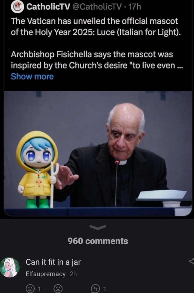 CatholicTv The Vatican has unveiled the official mascot of the Holy ...