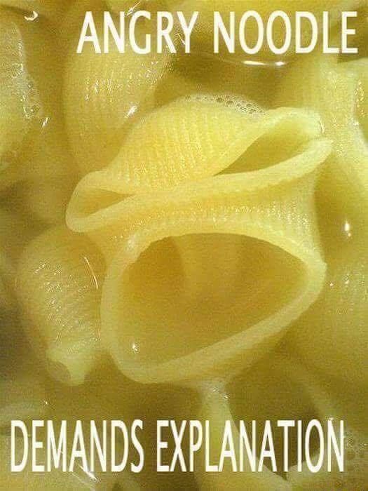 Strangely compelling - ANGRY NOODLE DEMANDS EXPLANATION - iFunny