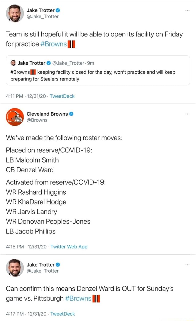 Team is still hopeful it will be able to open its facility on Friday ...