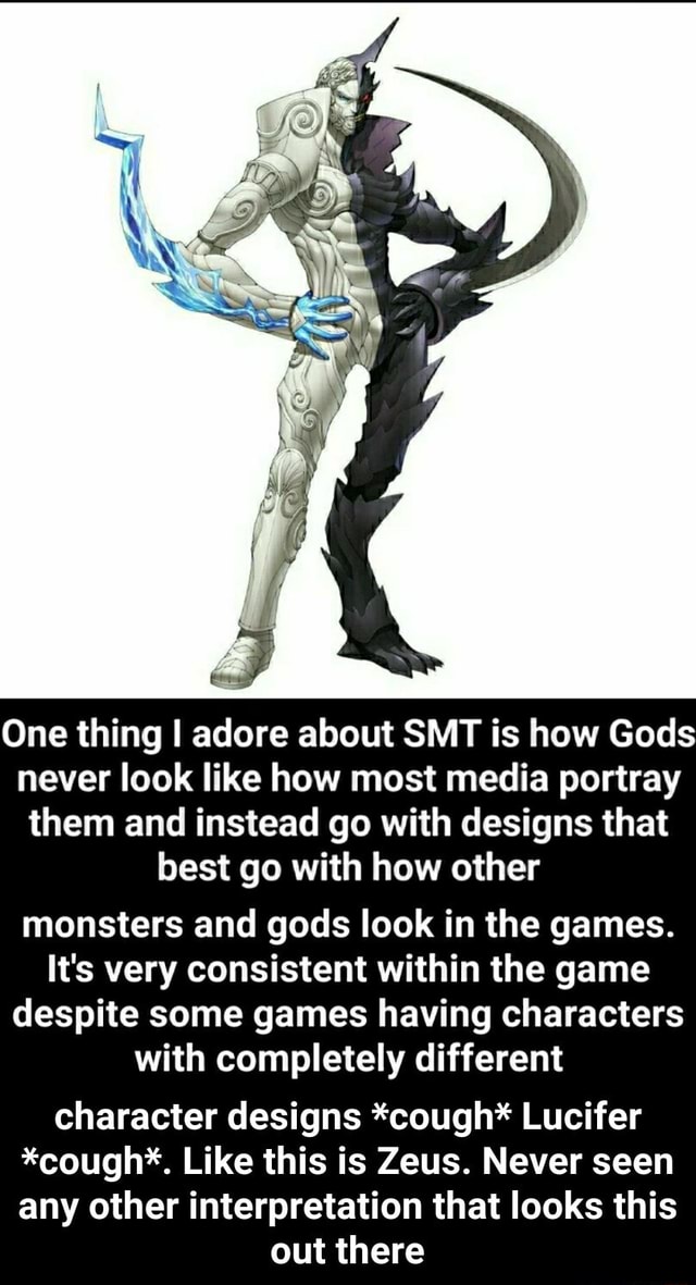One thing I adore about SMT is how Gods never look like how most media ...