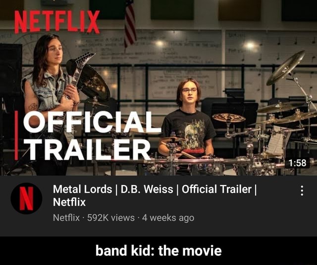 OFFICIAL TRAILER Metal Lords I D.B. Weiss I Official Trailer I Netflix ...