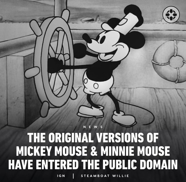 The original designs for Mickey Mouse and Minnie Mouse have now entered ...