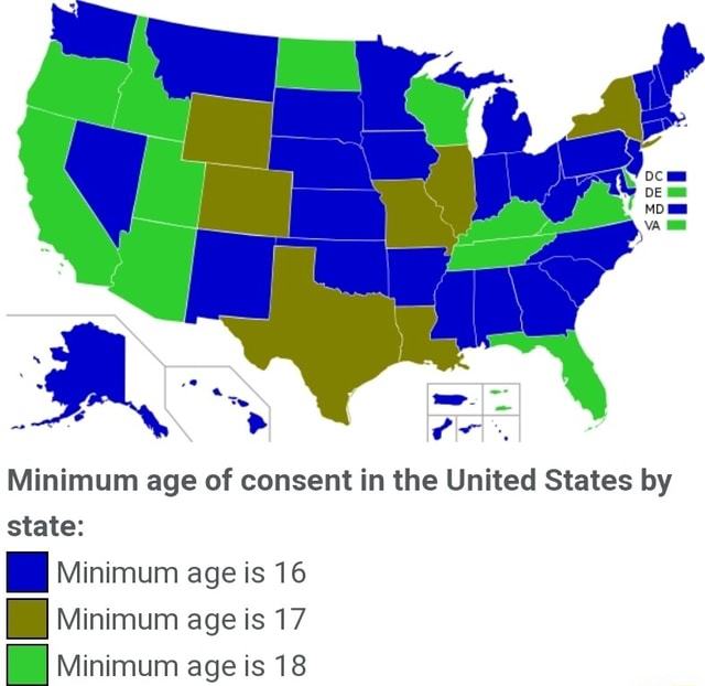 Minimum age of consent in the United States by state: I Minimum age is ...