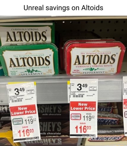 Unreal savings on Altoids - iFunny