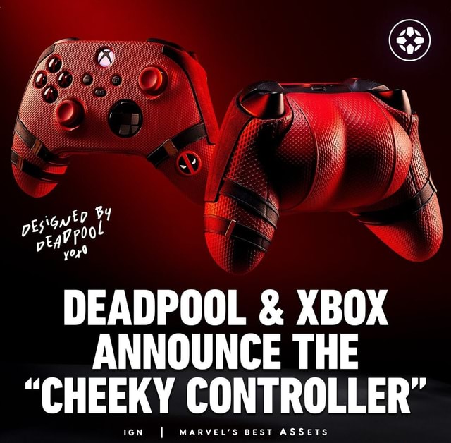 The aptly named "Cheeky Controller” is a custom Deadpool & Wolverine ...