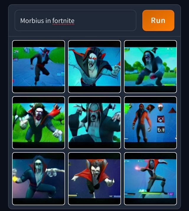 Morbius in fortnite Run - iFunny