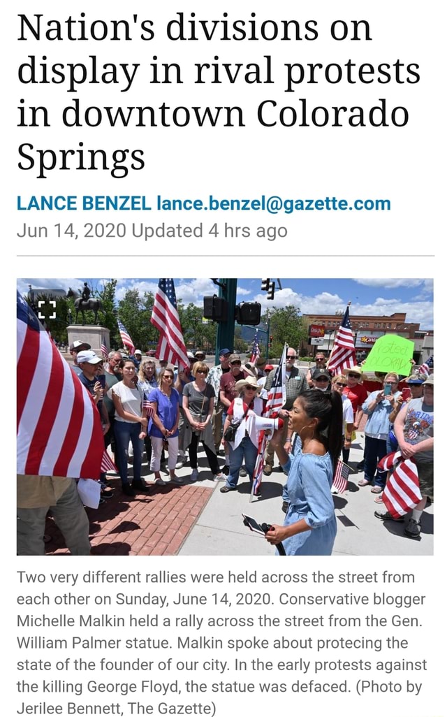 Nation's divisions on display in rival protests in downtown Colorado ...
