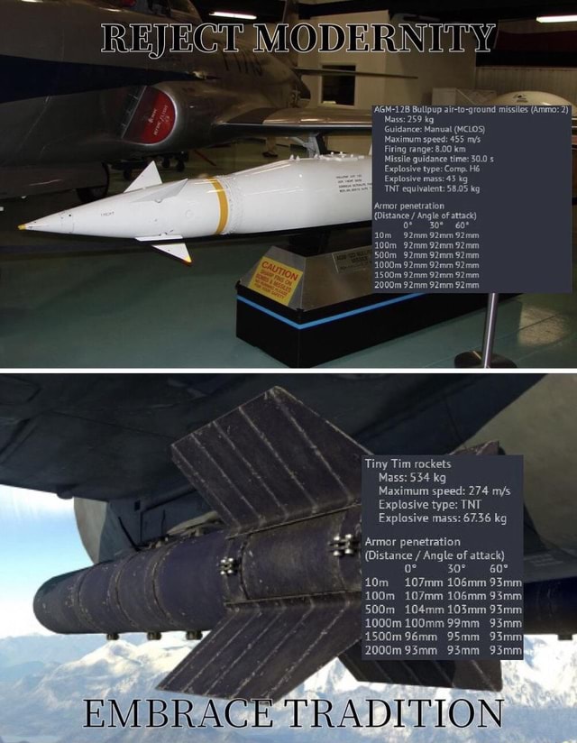 NODE: RINIGIDS ) "aa 'AGM-128 Bullpup air-to-ground missiles (Ammo: 2 ...