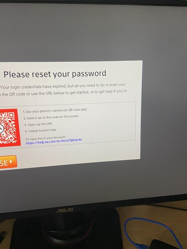 Please reset your password Your login credentials have expired, but all ...