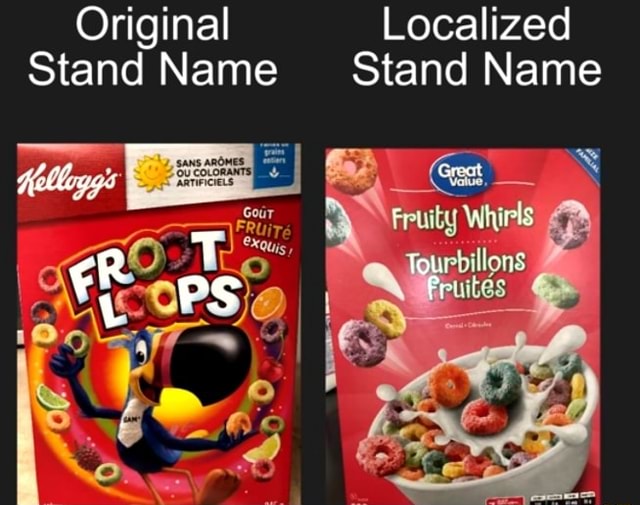 Original Localized Stand Name Stand Name - iFunny