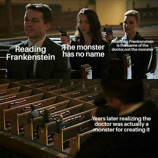 Frankenstein is the name of the The monster has no name Reading ...