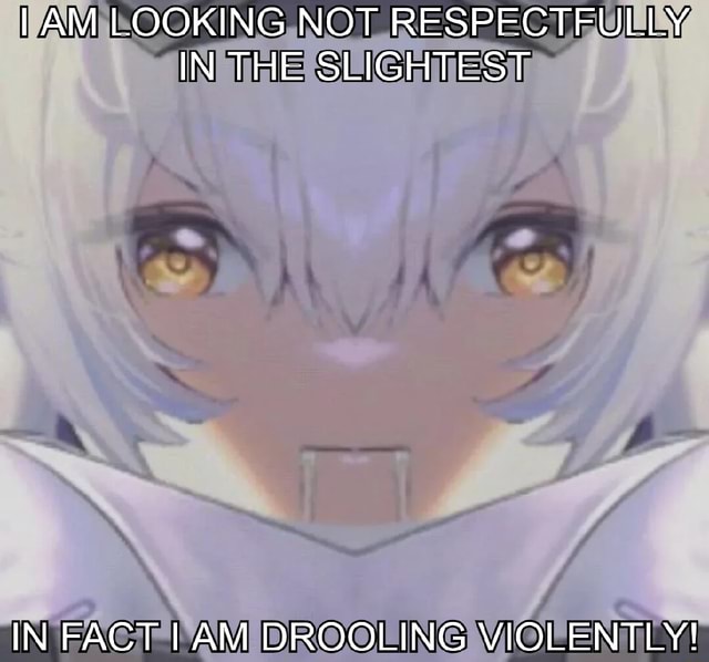 I AM LOOKING NOT RESPECTFULLY IN THE SLIGHTEST IN FACT AM DROOLING ...