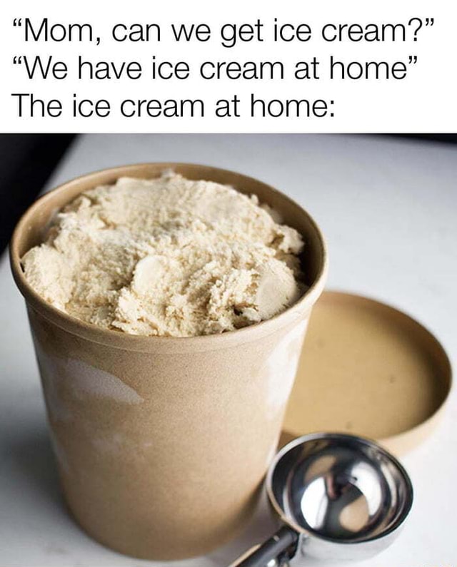 Mom Can We Get Ice Cream We Have Ice Cream At Home The Ice Cream
