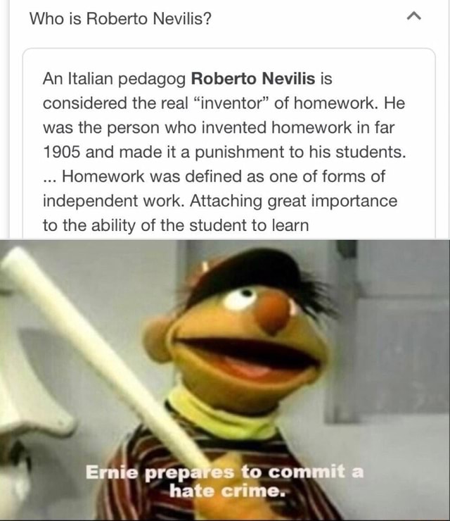 An Italian pedagog Roberto Nevilis is considered the real "inventor" of ...