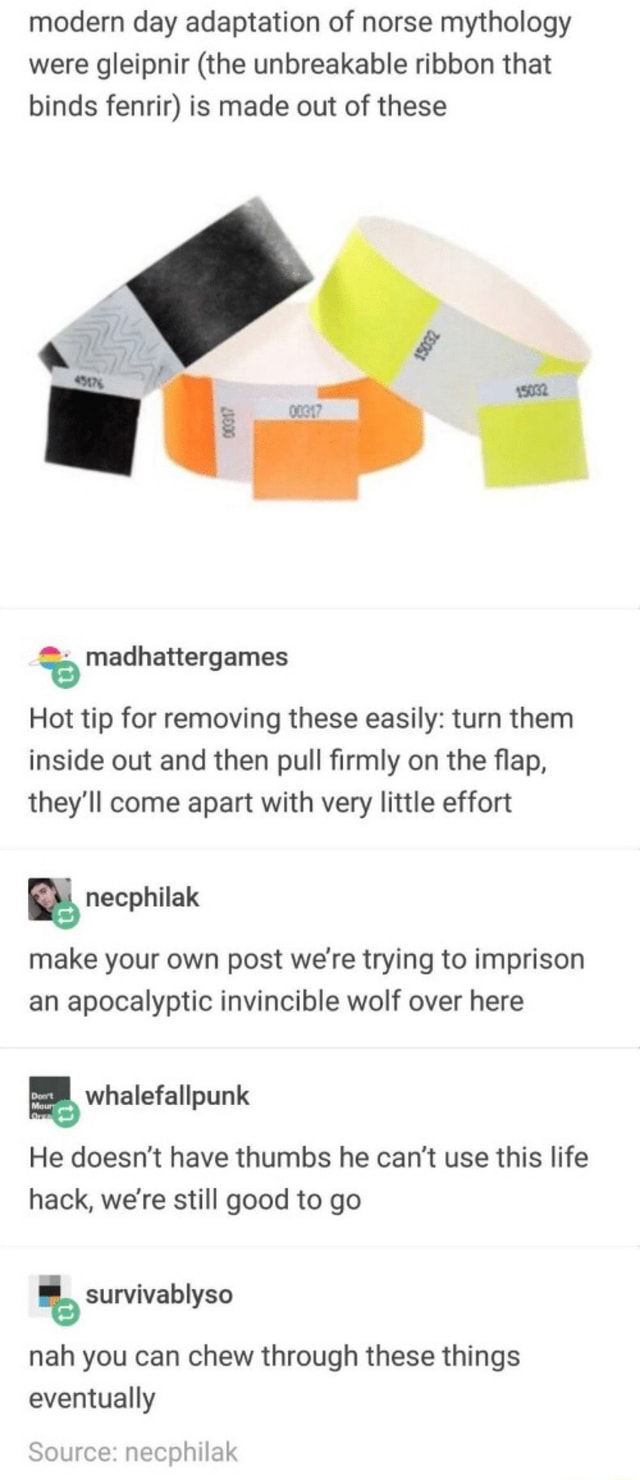 Modern day adaptation of norse mythology were gleipnir (the unbreakable ...