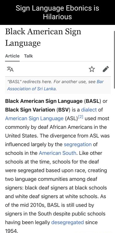 Sign Language Ebonics is Hilarious Black American Sign Language Article ...