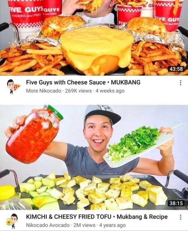 GUYScauys Five Guys with Cheese Sauce MUKBANG More Nikocado 269K views 4 weeks ago Se . KIMCHI ...
