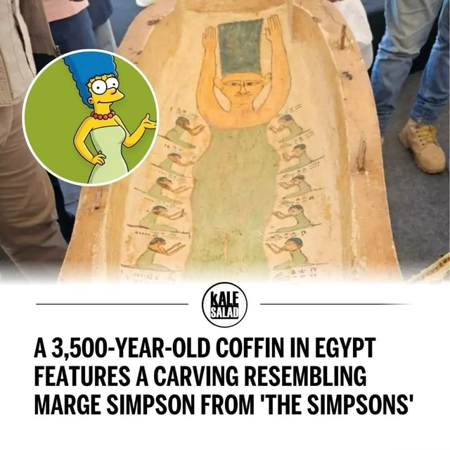 A 3,500-year-old coffin unearthed in Minya, Egypt, features a carving ...