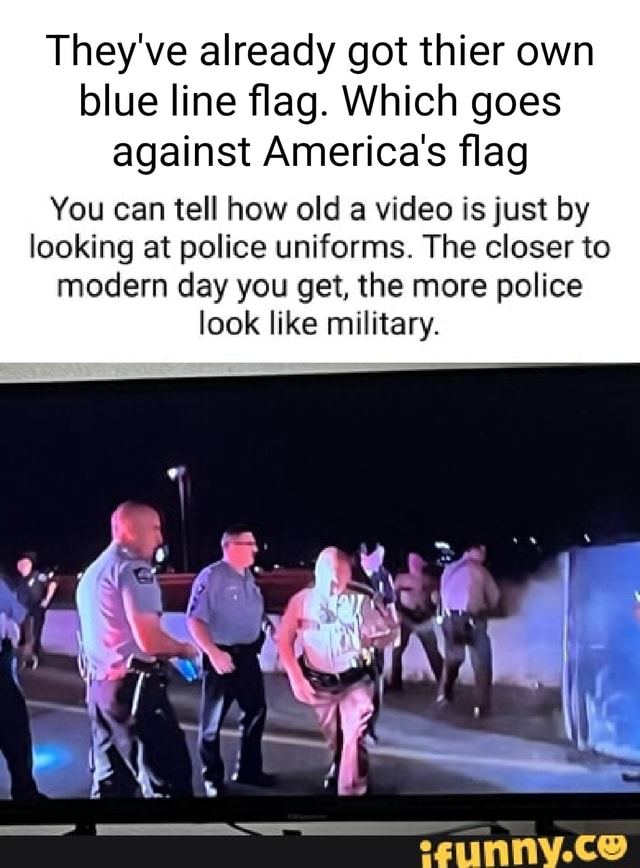 They've already got thier own blue line flag. Which goes against ...