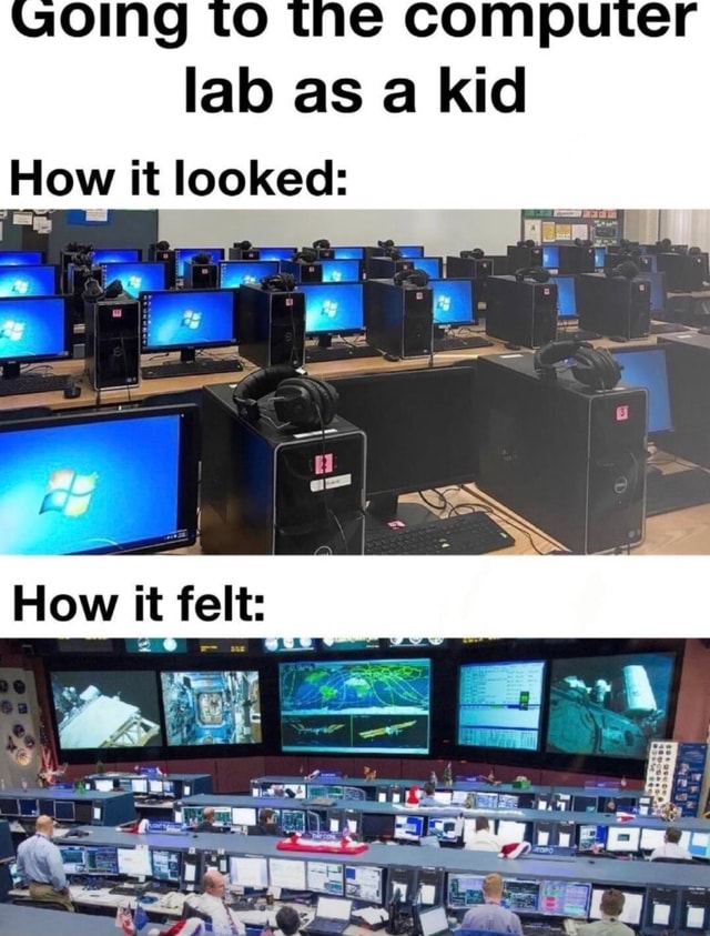ICING) to the computer lab as a kid How it looked: - iFunny