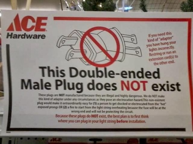 Of This Double-ended Male Plug does NOT exist Trese pags are WOT ...