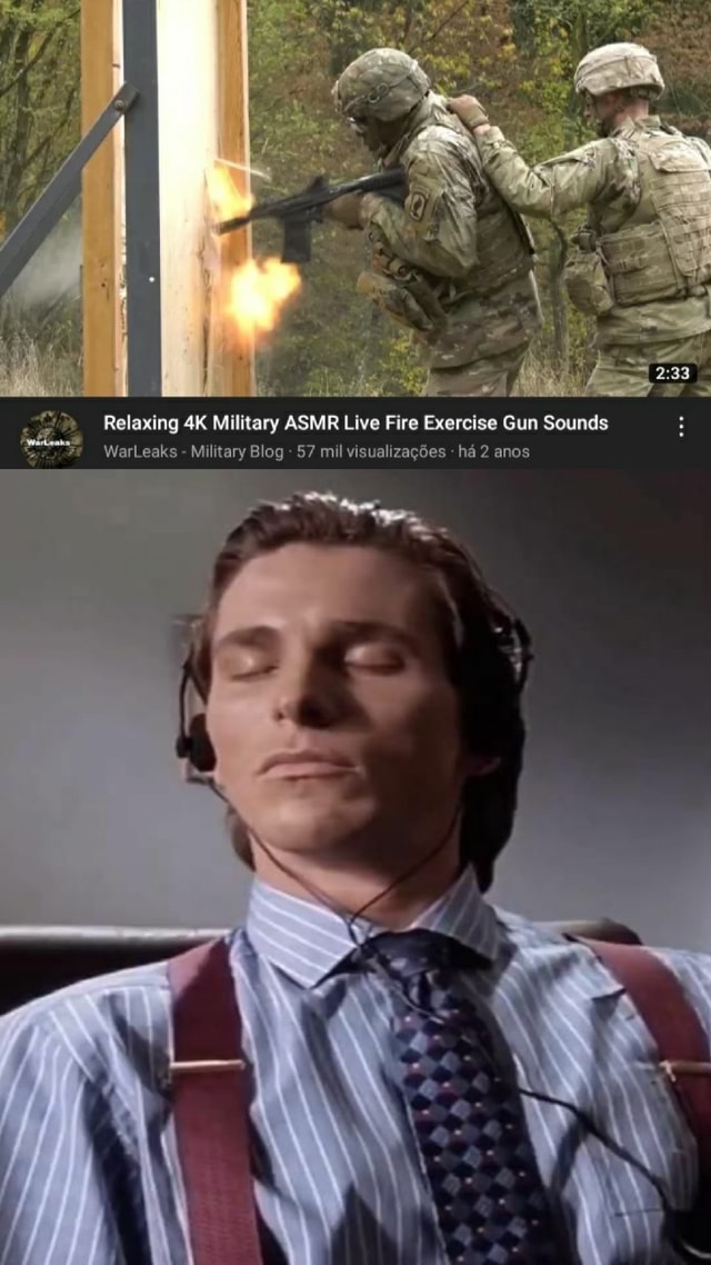 Relaxing Military ASMR Live Fire Exercise Gun Sounds : WarLeaks ...