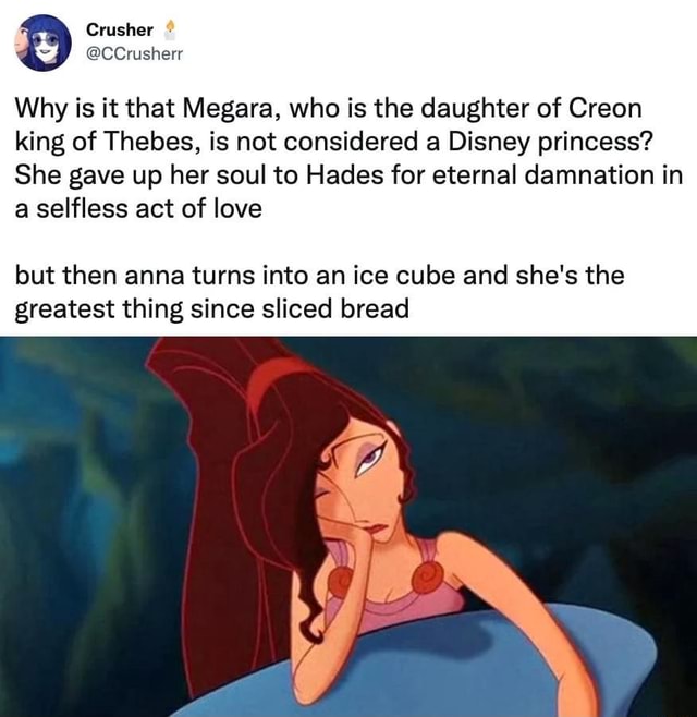 Why is it that Megara, who is the daughter of Creon king of Thebes, is ...