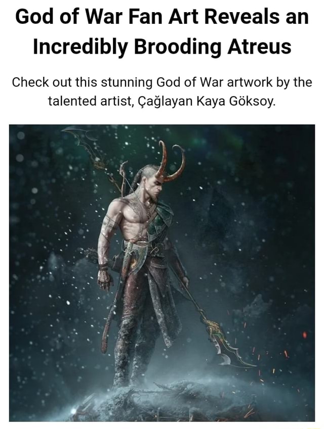 God of War Fan Art Reveals an Incredibly Brooding Atreus Check out this ...