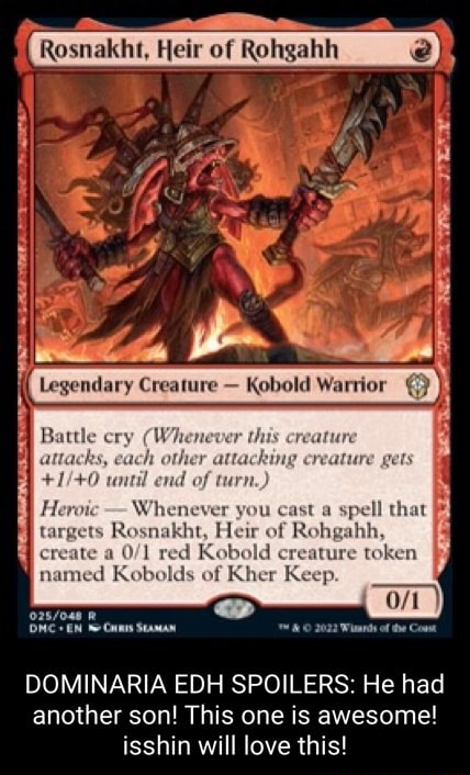 Rosnakht, Heir of Rohgahh tacks, each dhis until end of Wartier er you ...