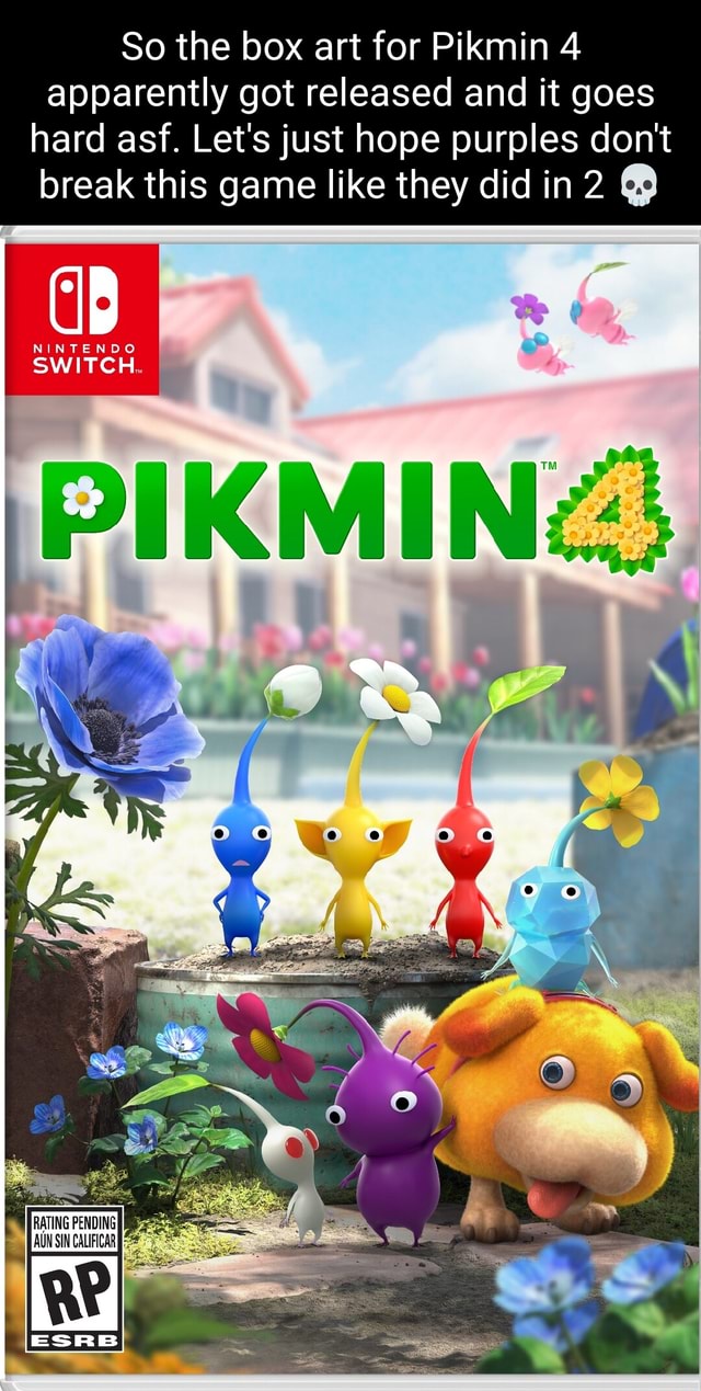 So the box art for Pikmin 4 apparently got released and it goes hard ...